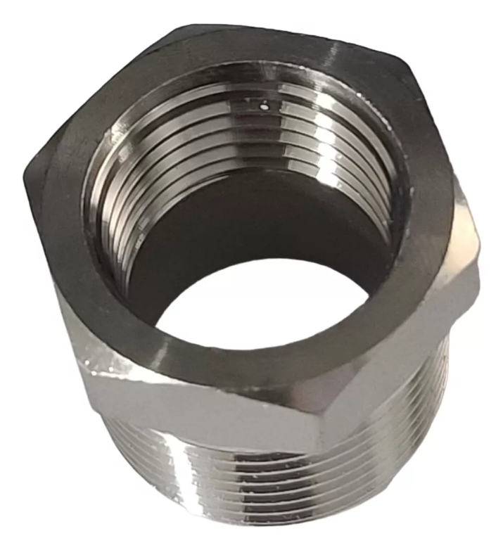Reduccion Bushing 3/4 A 1/2 Acero Inoxidable 304 – SDR Comercializadora
