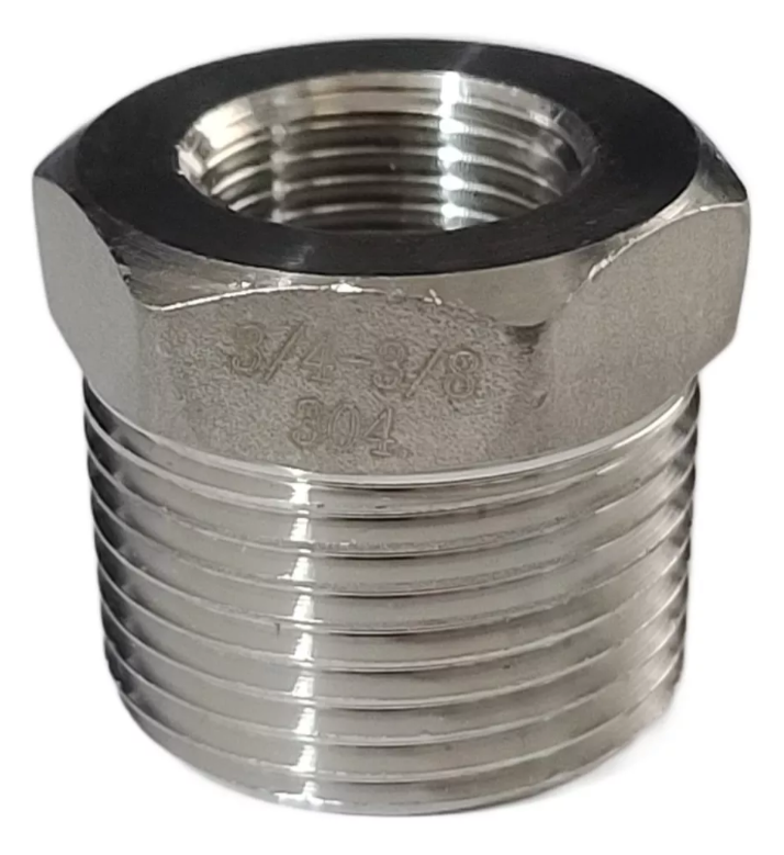 Reducción Bushing 3/4 A 3/8 Acero Inoxidable – SDR Comercializadora