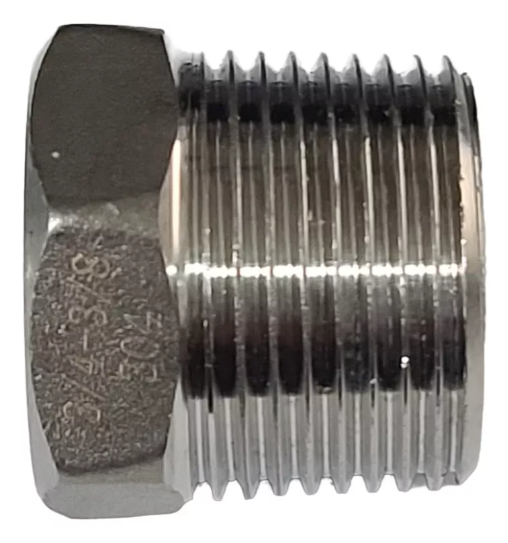 Reducción Bushing 3/4 A 3/8 Acero Inoxidable – SDR Comercializadora